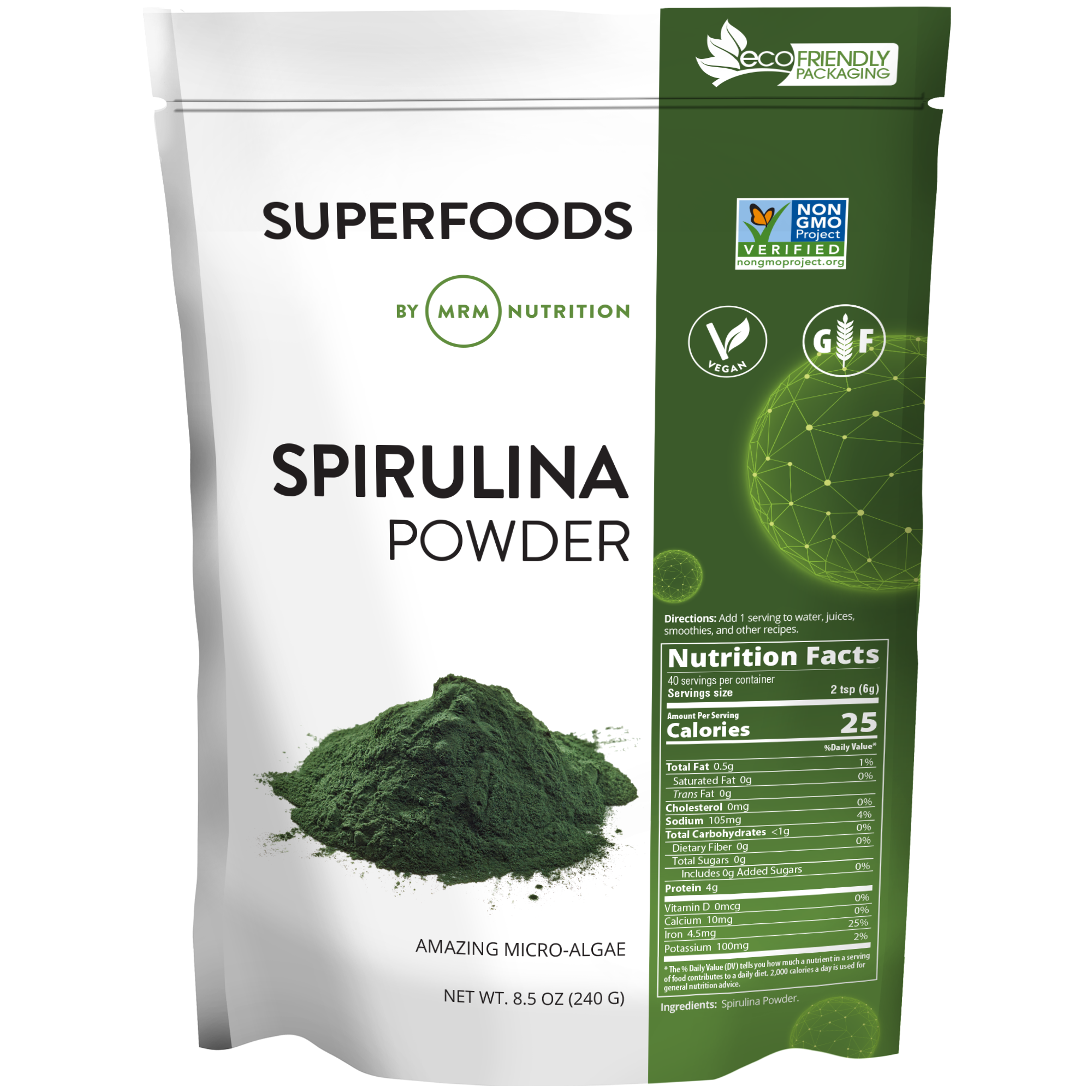 Superfoods Spirulina Powder MRM Nutrition Superfoods Spirulina Powder MRM Nutrition