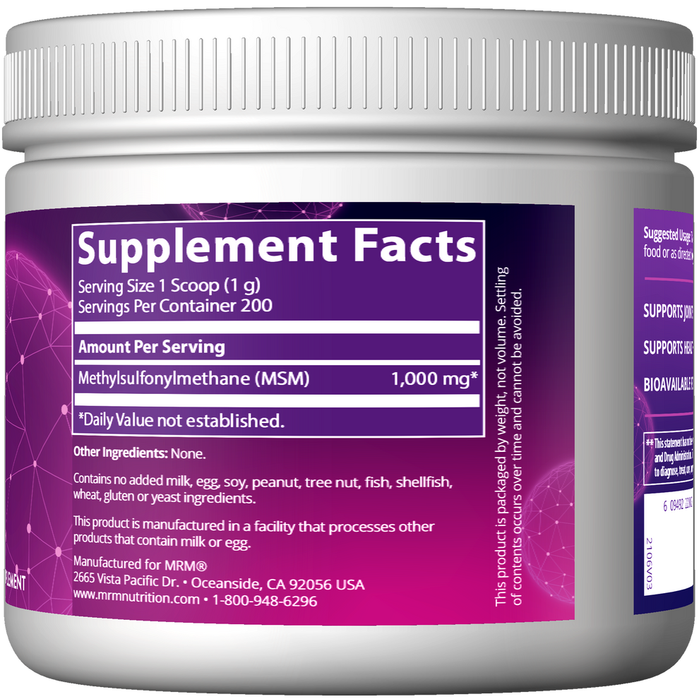 MSM Crystals – MRM Nutrition